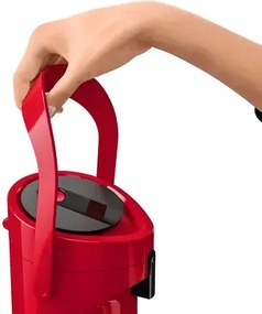 Emsa PONZA červená / Pumpovací termoska / 1,9 l / Comfort Press