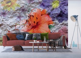 Fototapeta na míru Květiny na Papíře | Vliesová fototapeta na zed' | DFTNXXL1223