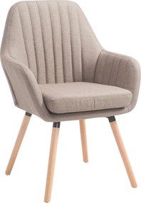 Židle Florian látka přírodní konstrukce – taupe