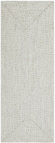 Hanse Home, Kusový koberec Braided 105553 Light Melange – na ven i na doma, 80x150, bílá, chodba / předsíň
