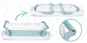 Ricokids Dětská vanička s teploměrem RK-282 bílá a modrá