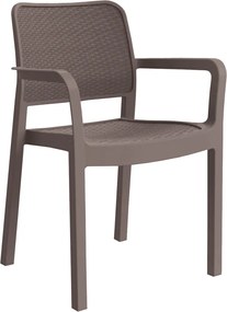 Plastová židle SAMANNA - cappuccino