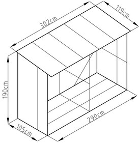 Rojaplast WA-C dřevník