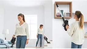 Bosch Serie 6 BBS611BSC černá / Aku tyčový vysavač 2v1 / 18V / 2,5 Ah