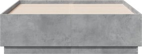 Rám postele betonově šedý 120 x 190 cm kompozitní dřevo 3209747