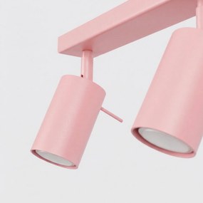 Sollux Lighting Stropní svítidlo RING 4L růžové