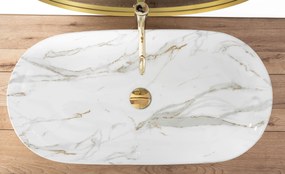 Rea Cleo umyvadlo, 81 x 41 cm, imitace kamene Aiax, REA-U8404