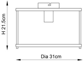 Endon 96150 - Stropní svítidlo HOPTON 1xE27/10W/230V lesklý chrom