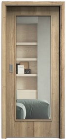 SAPELI ELEGANT KOMFORT M40 - CPL LAMINÁT - POSUVNÉ DVEŘE VČ. ZÁRUBNĚ - Dub Halifax Průchozí šířka (cm): 100, Průchozí výška (cm): 210