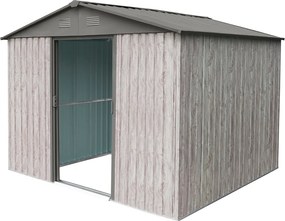 Zahradní domek BestBerg ZDB-7SD / 7,2 m² / 301 x 238 x 214 cm / dekor bílé dřevo/šedá