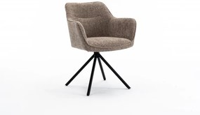 Designová židle Verona champagne béžová otočná/ 44158