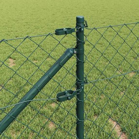 Řetězová plotová konstrukce s hroty 25 x 0,8 m Zelená Síťovina 3351164