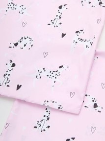 Sinsay - Povlaky na polštáře z mikrovlákna s motivem dalmatinů 2 pack - pastelová růžová
