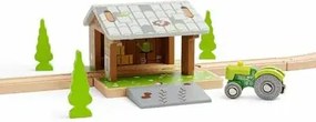 Bigjigs Rail Stodola na kolejích / od 3 let