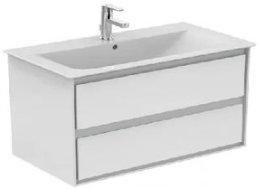 Ideal Standard Connect Air - Skříňka pod umyvadlo, 100x44x52 cm, lesklá bílá/světlá šedá mat E0821KN