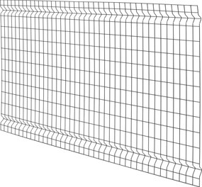 Jednoduché svařované 3D plotové pletivo antracitová 120 x 200 cm