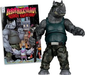Akční figurka McFarlane Toys TMNT Page Punchers - Rocksteady 17 cm Vícebarevná