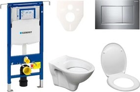 Cenově zvýhodněný závěsný WC set Geberit do lehkých stěn / předstěnová montáž + WC Ceramia S-Line Pro 111.355.00.5ND6