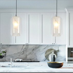 Toolight - závěsné svítidlo MARBLE E27 60W APP909-1CP, mramorový efekt, OSW-06675