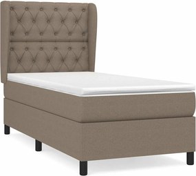 Box spring postel s matrací taupe 80x200 cm textil 3128161