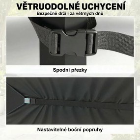 Ochranný obal na zahradní nábytek, 180 x 120 x 74 cm 84K-110V00BK