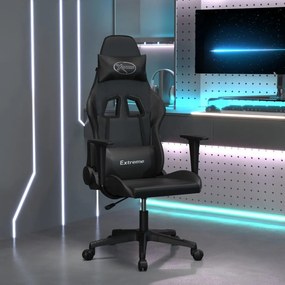 Herní židle černá umělá kůže 3143695