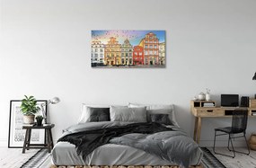 Obrazy na plátně Gdańsk budovy staré město 125x50 cm