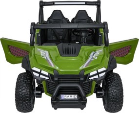Ramiz Elektrická bugina Gravity pro děti zelená + pohon 4x4 + dálkové ovládání