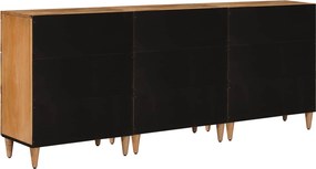 Servírovací skříň 3 ks 60 x 33,5 x 75 cm Masivní mangové dřevo 3310095