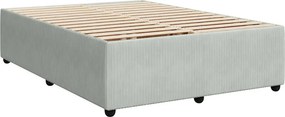 Box spring postel s matrací světle šedá 140x190 cm samet 3287746