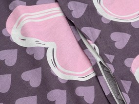 Bavlněné povlečení KASUGA růžové + povlak na polštářek 40 x 40 cm Rozměr povlečení: 70 x 90 cm | 140 x 200 cm