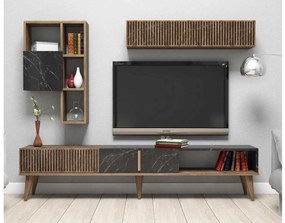 Designová TV sestava Cadelaria ořech černý