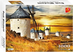 _Ostatní 1_ PUZZLE Větrné mlýny 70x50cm foto skládačka 1000 dílků v krabici 81293