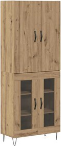 Vysoký bufet 2 ks Artisanový dub 69,5 x 34 x 180 cm 3403166