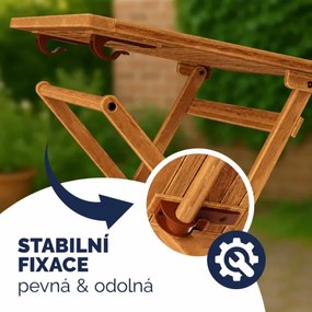Zahradní skládací stolek Akario 70x70