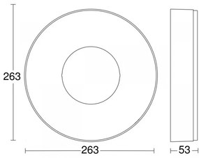 Steinel 078782 - LED Stropní svítidlo se senzorem RS 200 SC LED/17,1W/230V IP54