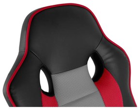 Dětská herní židle NEOSEAT HURRAY černo-červená