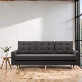 Třímístná rozkládací sedačka BLANK Comfort šedá
