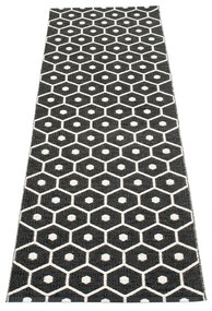 Vinylový koberec Pappelina HONEY Black/Vanilla velikost: 70x350cm