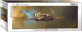 EUROGRAPHICS Panoramatické puzzle Spitfire / 1000 dílků / 99 x 33 cm
