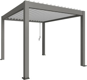 Biohort Pergola 3 x 3,5 křemenově šedá/bílá 312 x 367,5 cm