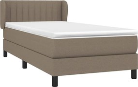 Box spring postel s matrací taupe 100 x 200 cm textil 3126385