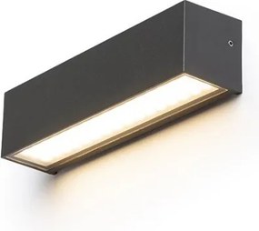 RED R13641 CAMARGUE nástěnná antracitová satinované sklo 230V LED 6W IP65 3000K - RED - DESIGN RENDL