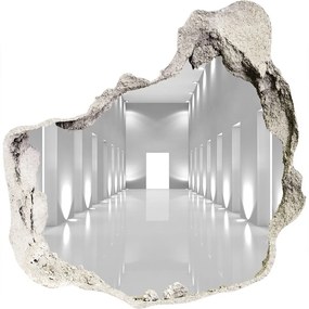 Wallmuralia Samolepící díra zeď 3D Chodba 75x75 cm