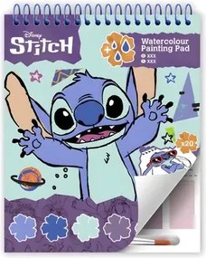 CYP BRAND Blok omalovánek Lilo a Stitch / 20 omalovánek / 6 barev + št