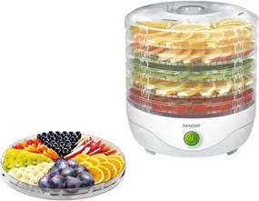 SENCOR SFD 750WH bílá / Sušička ovoce / 250 W / Průměr síta: 23 cm