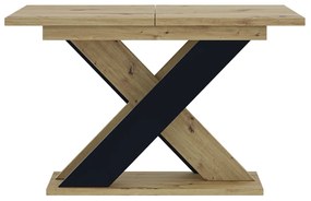Jídelní stůl Xalin (artisan + černá) (pro 4 až 6 osob). 1055280