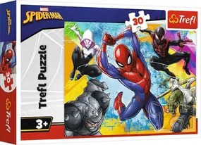 Trefl - Puzzle - Spiderman: Barvy / 30 dílků / 27 x 20 cm / věk 7+