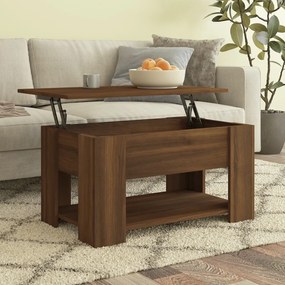 Konferenční stolek hnědý dub 79 x 49 x 41 cm kompozitní dřevo