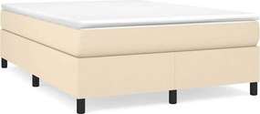 Box spring postel s matrací krémová 140x200 cm textil 3144428